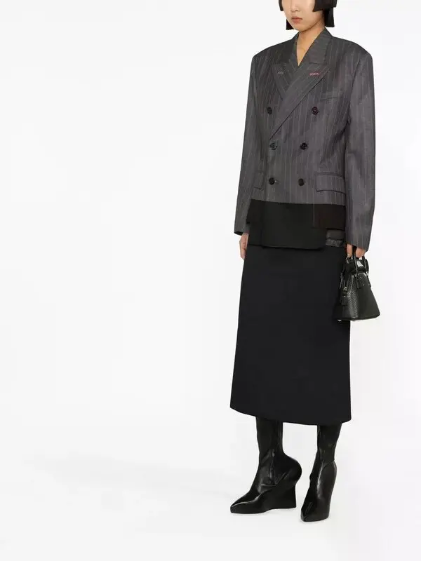 MAISON MARGIELA Spliced Pinstriped Wool Blazer
