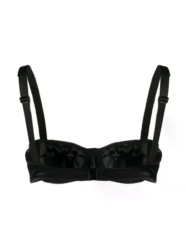 Dolce & Gabbana Lace-detail Satin Balconette Bra