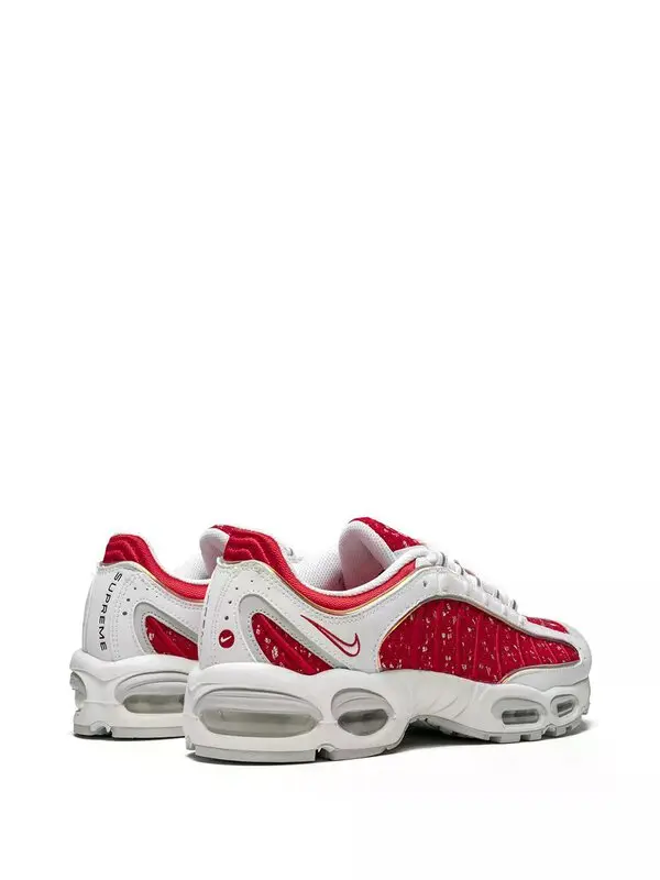 Nike X Supreme Air Max Tailwind 4 Sneakers - Red