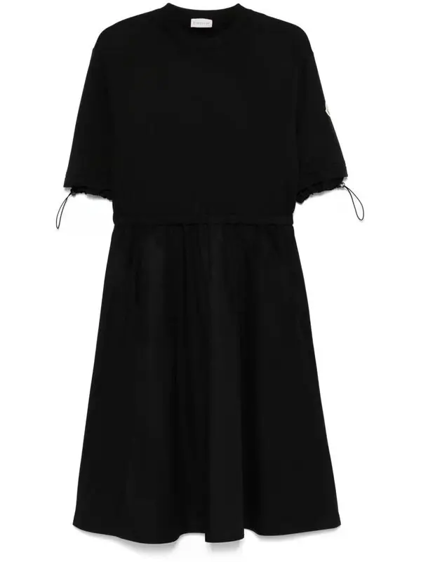 Moncler Contrast-panel Midi Dress