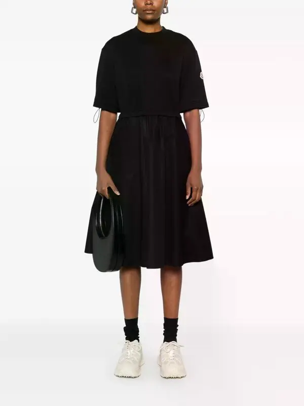 Moncler Contrast-panel Midi Dress