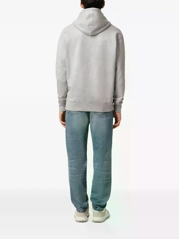 AMI Paris De Coeur Hoodie In Organic Cotton - Grey