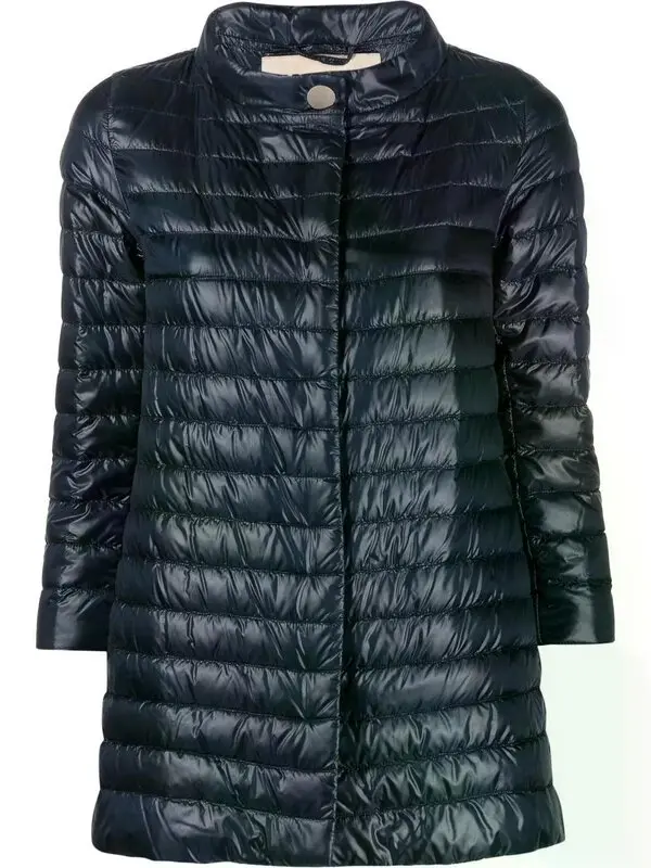 Herno Funnel Neck Padded Jacket - Blue