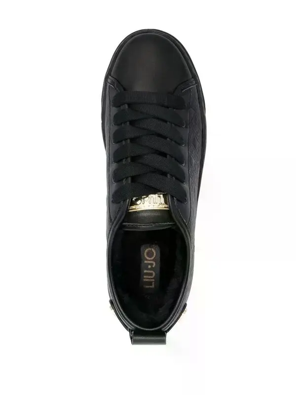 Liu Jo Cleo Embossed Calf Leather Low-top Sneakers