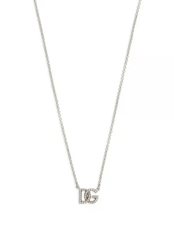 Dolce & Gabbana Dg Logo Chain Necklace - Silver