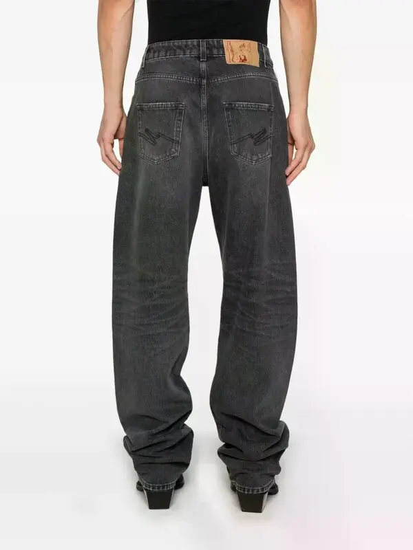 Martine Rose Open Fly Straight Leg Jeans