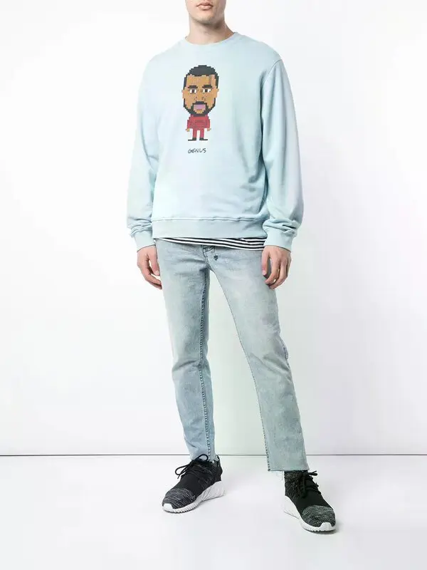 MOSTLY HEARD RARELY SEEN 8-BIT Genius Print Sweatshirt
