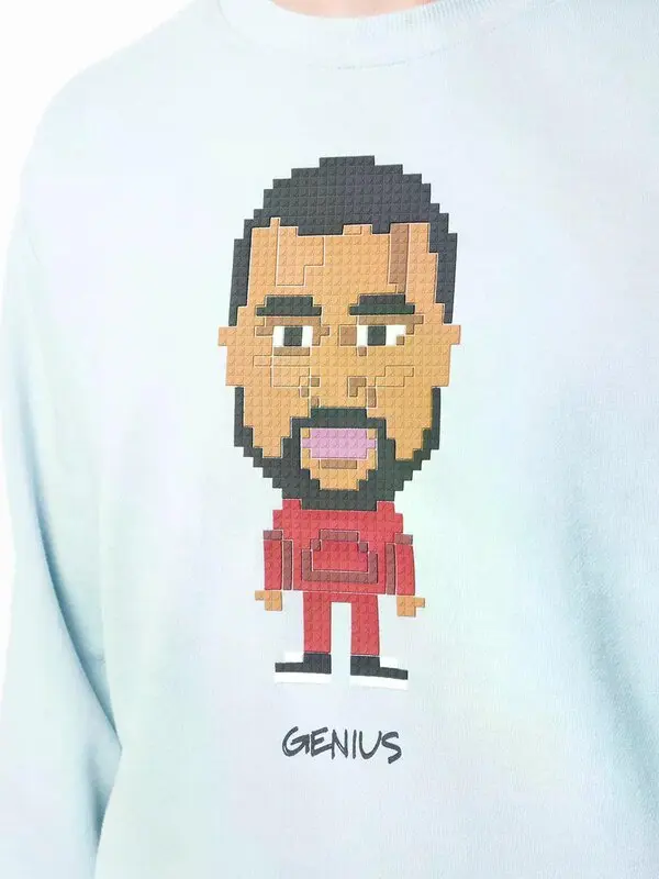 MOSTLY HEARD RARELY SEEN 8-BIT Genius Print Sweatshirt