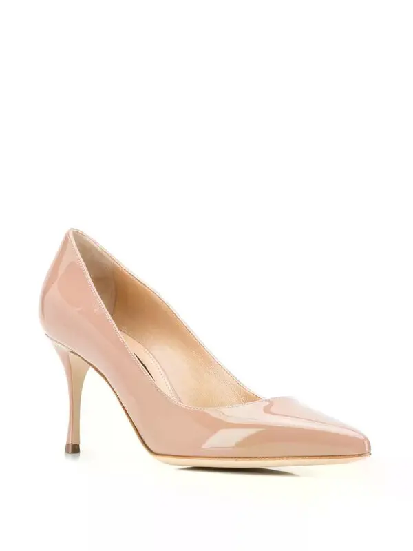SERGIO ROSSI 75mm Godiva Pumps - Neutrals