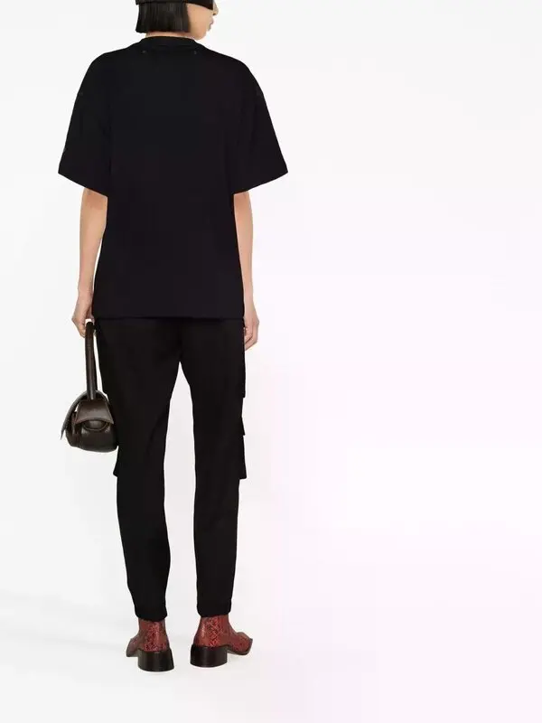 STAND STUDIO Motif-print Short-sleeve T-shirt - Black