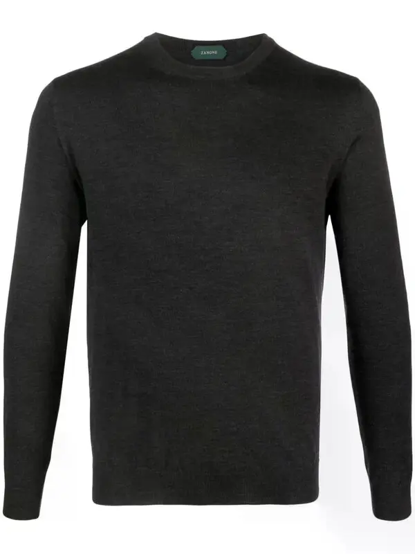 ZANONE Fine-knit Crew-neck Jumper - Grey