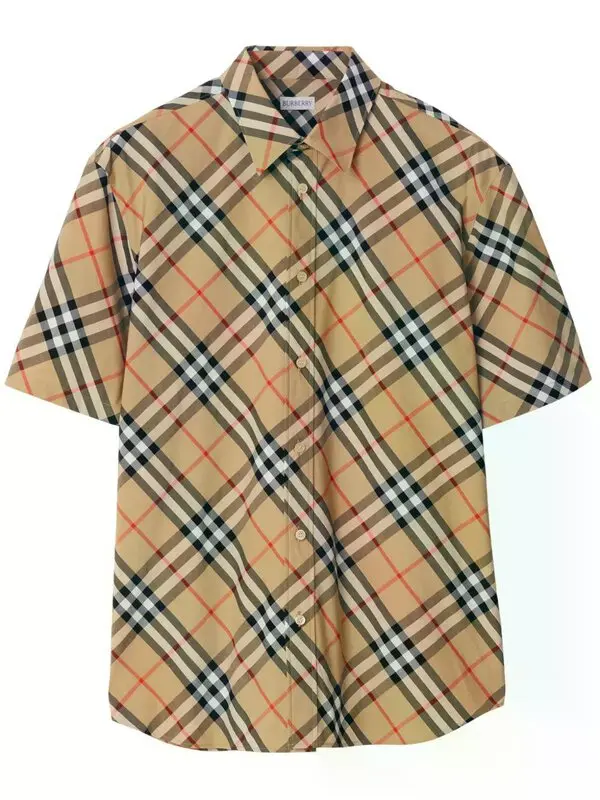 Burberry Checked Cotton Shirt