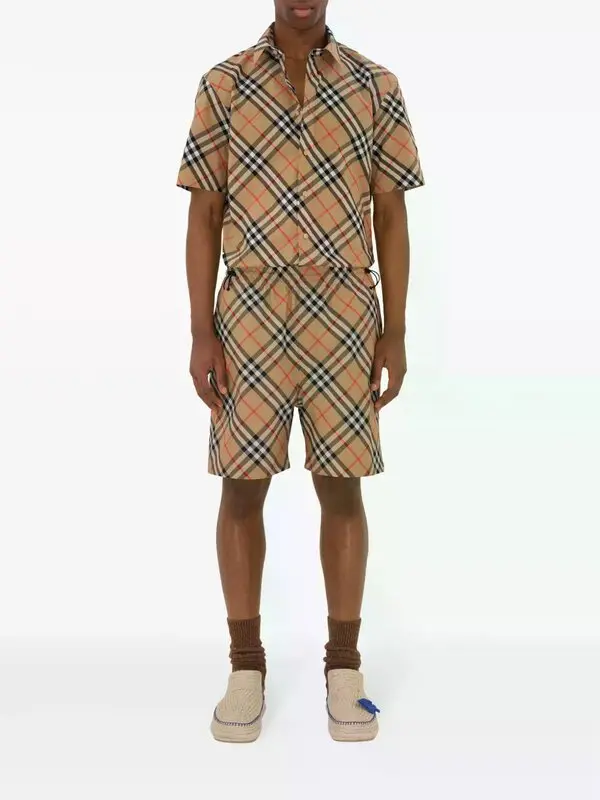 Burberry Checked Cotton Shirt