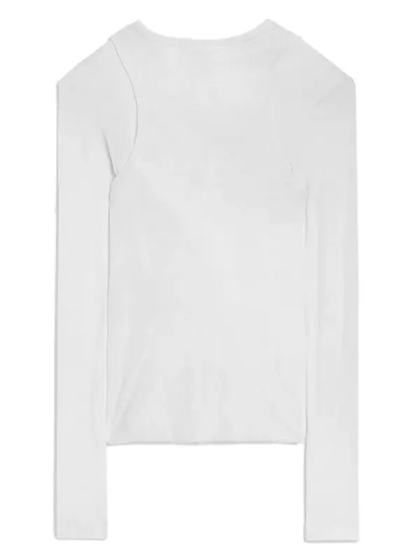 JIL SANDER Crew Neck Long Sleeve Cotton T-shirt