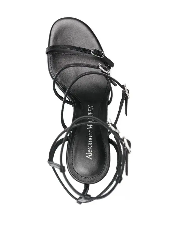 Alexander McQueen Leather Stiletto Sandals