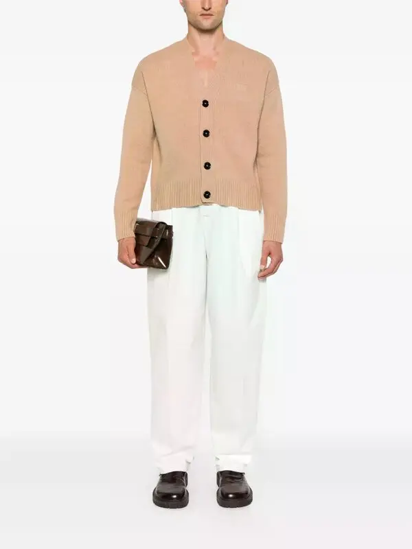 AMI Paris De Coeur Embroidered Cardigan