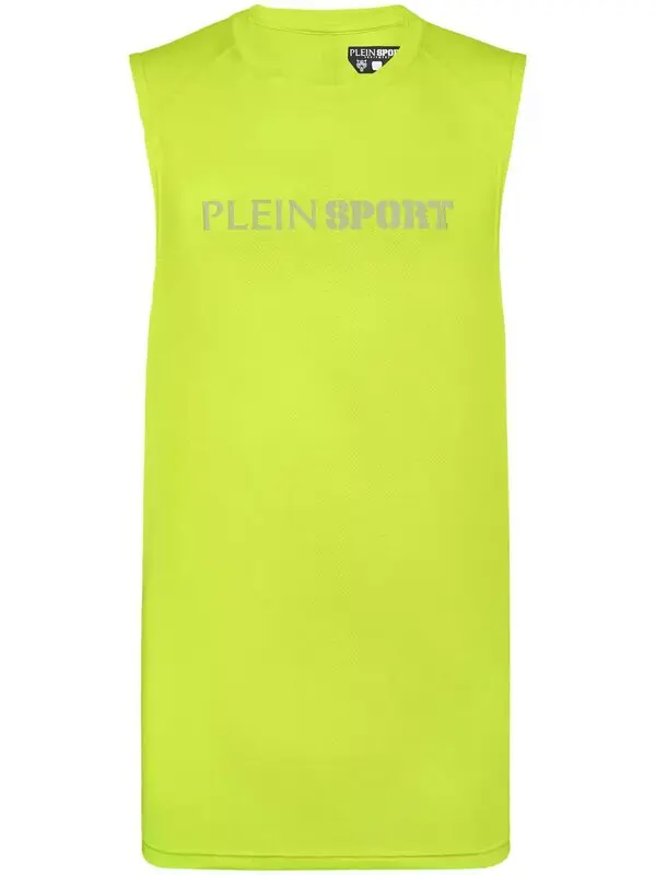 PLEIN SPORT Reflective Logo Tank Top
