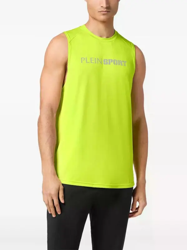 PLEIN SPORT Reflective Logo Tank Top