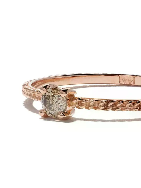 WOUTERS & HENDRIX 18kt Gold Diamond Ring - Pink
