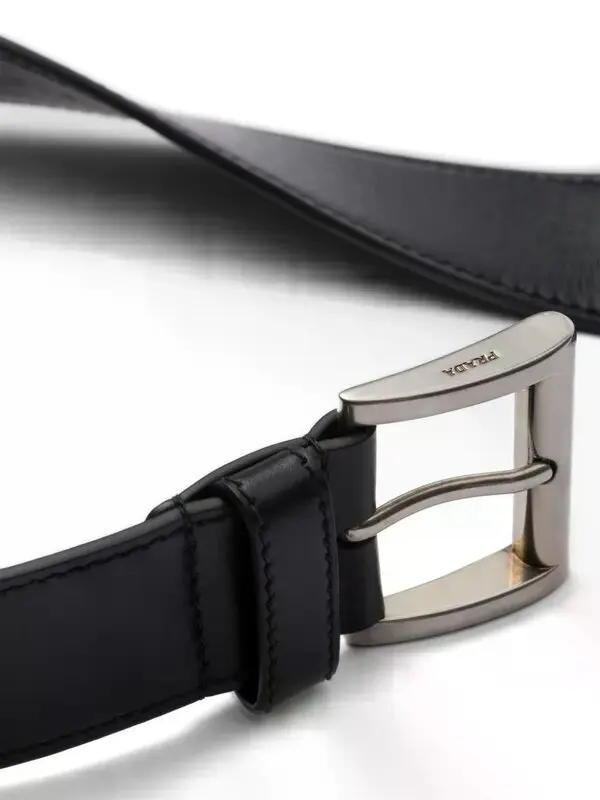 Prada Leather Buckled Belt