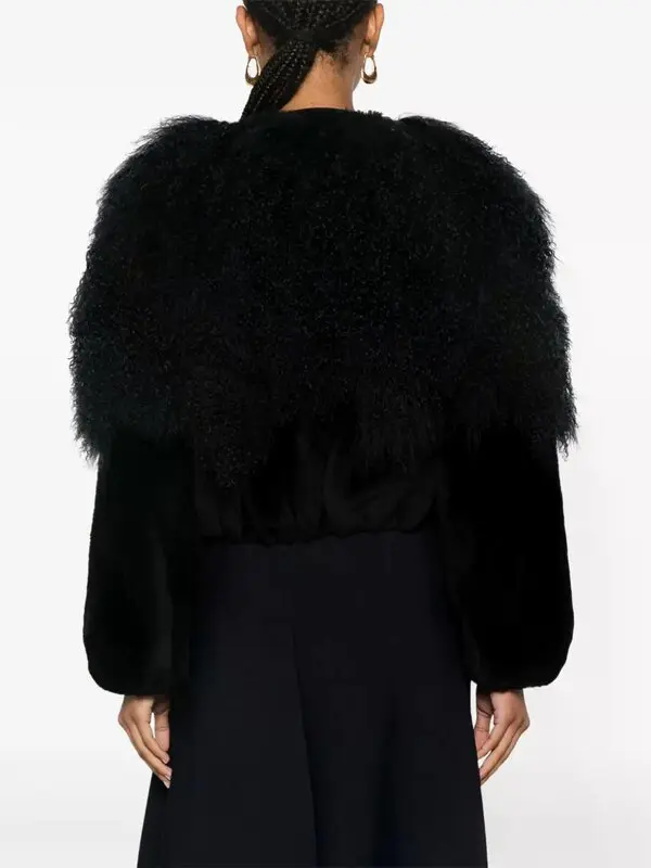 Chloé Shearling Trim Jacket