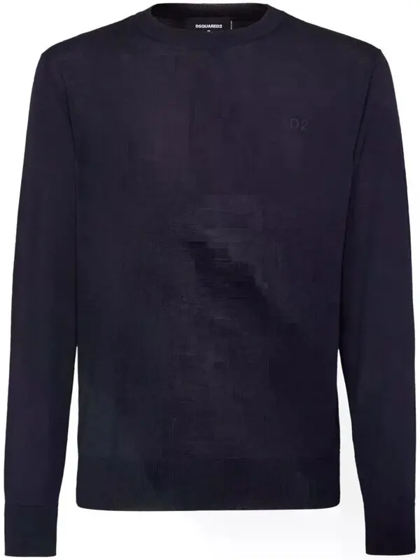 Dsquared2 Fine-knit Crew-neck Jumper - Blue