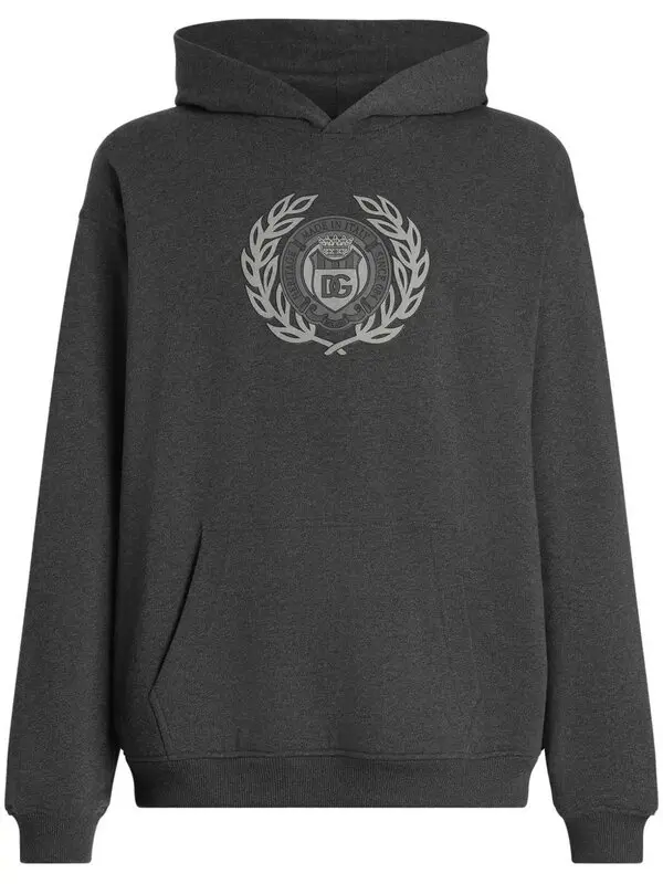 Dolce & Gabbana Logo-print Hoodie - Grey
