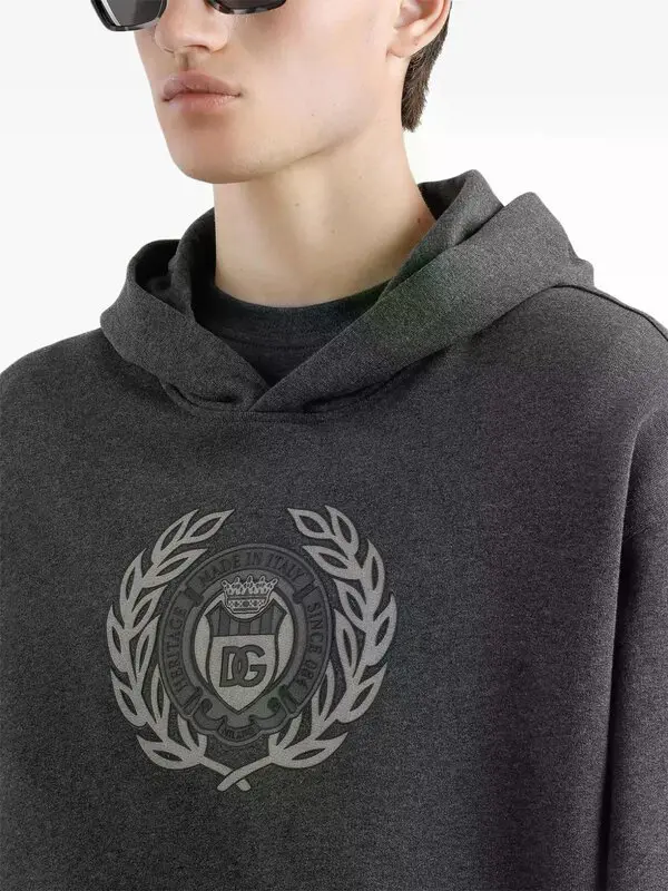 Dolce & Gabbana Logo-print Hoodie - Grey