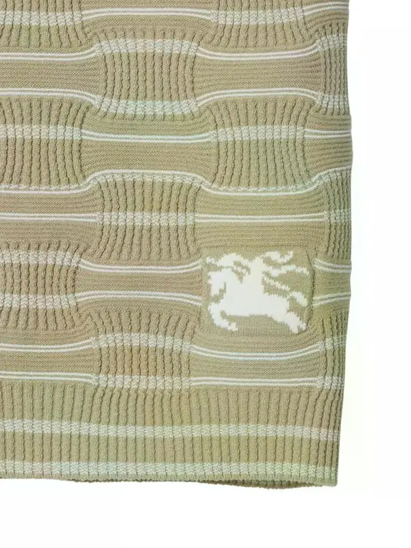 Burberry Embroidered Logo Knit T-shirt