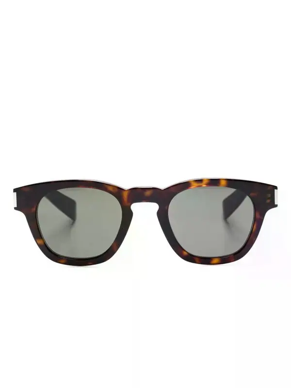 Saint Laurent Square Frame Sunglasses - Brown