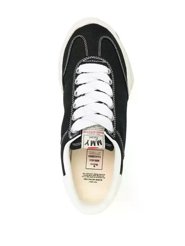 Mihara Yasuhiro Logo Print Lace-up Sneakers - Black