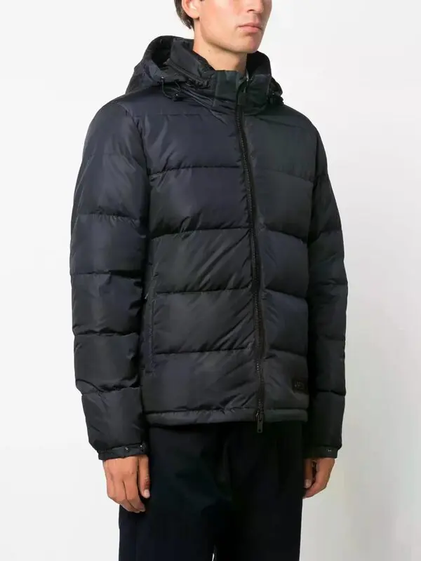 Aspesi Quilted Hooded Down Jacket - Blue