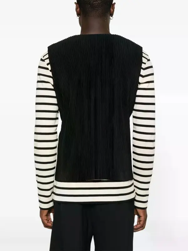 Issey Miyake Pleated Vest - Black