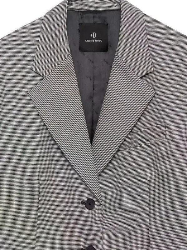 ANINE BING Sara Houndstooth Blazer