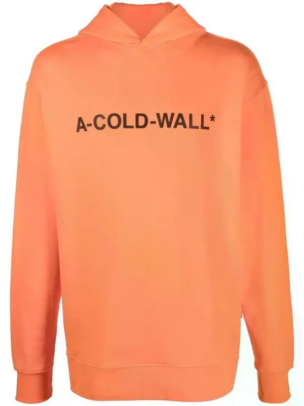 A-COLD-WALL* Logo Print Hoodie - Orange