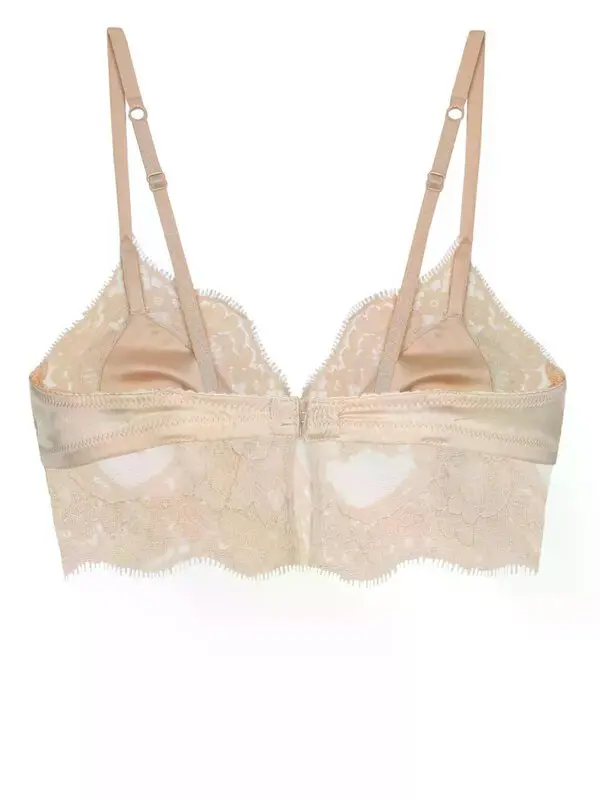 Dolce & Gabbana Lace-trim Satin Bralette