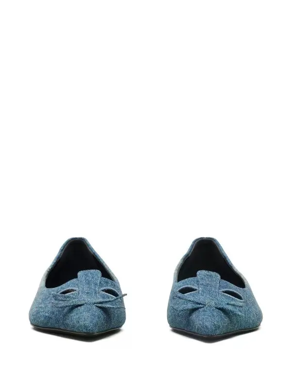 Marc Jacobs Denim Kat Ballerina Flats