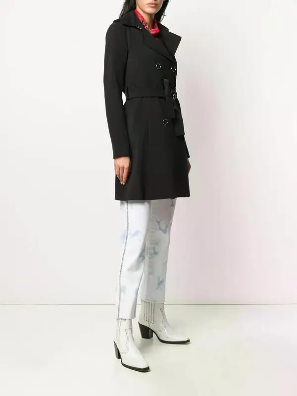 Patrizia Pepe Double Breasted Trench Coat