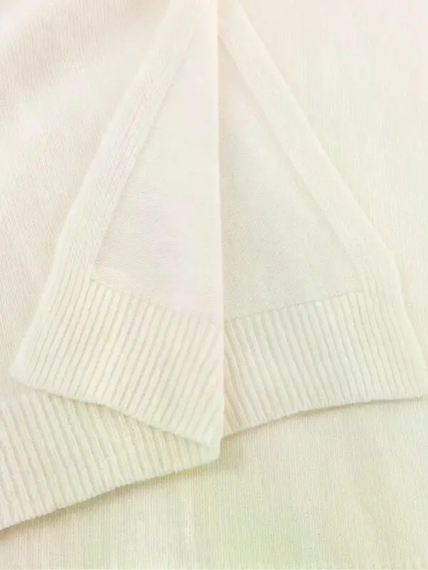 Valentino Garavani Knitted Poncho With Logo Plaque