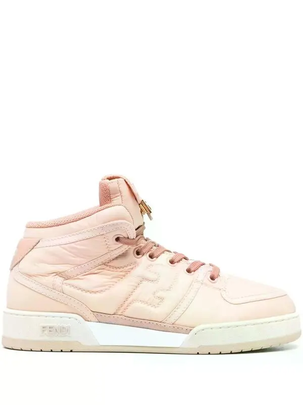Fendi Embossed High-top Sneakers