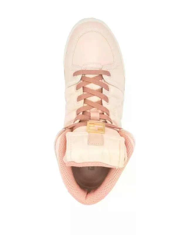 Fendi Embossed High-top Sneakers
