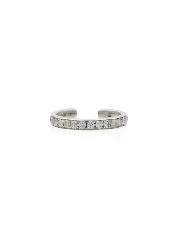 Yvonne Léon 18kt Gold And Diamond Studded Ear Cuff - Silver