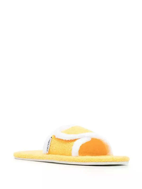 Senso Iris Cotton Towelling Slides - Yellow