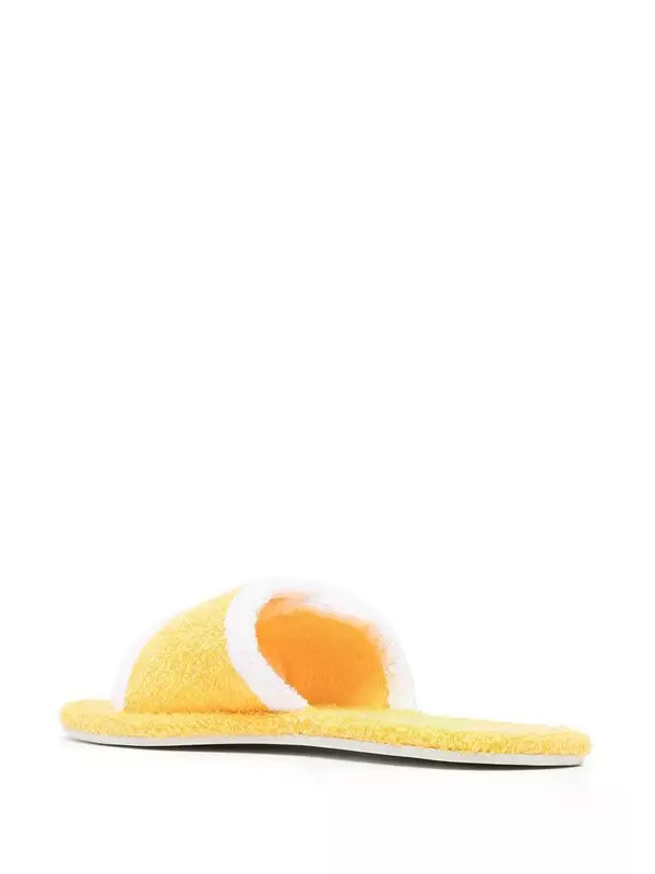Senso Iris Cotton Towelling Slides - Yellow
