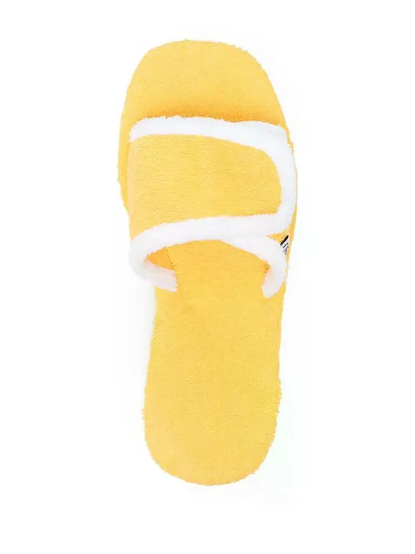 Senso Iris Cotton Towelling Slides - Yellow