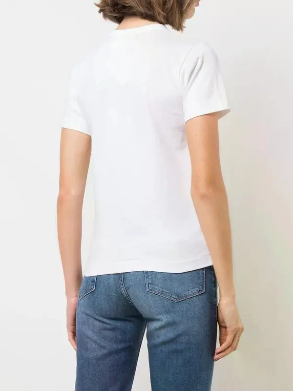 Play Comme Des Garcon Graphic Print Cotton T-shirt
