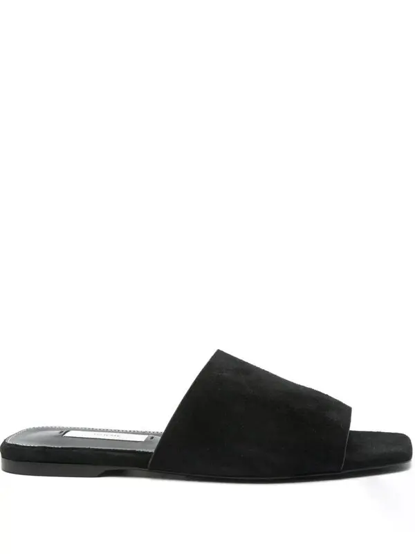 TOTEME Velour-leather Flat Sole Sandals