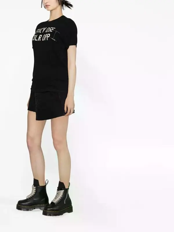 R13 Slogan Print T-shirt
