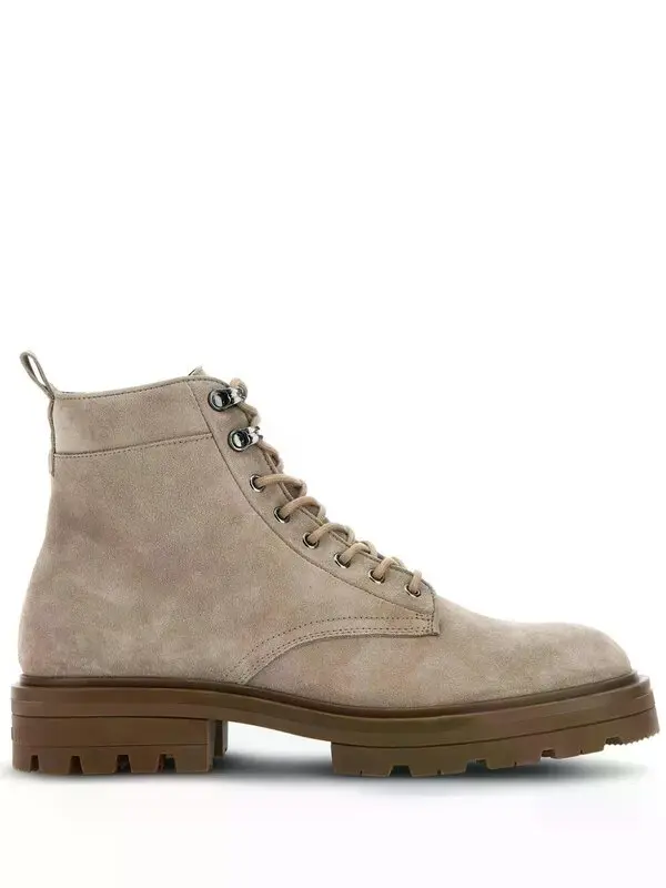 Hogan Suede Lace-up Boots