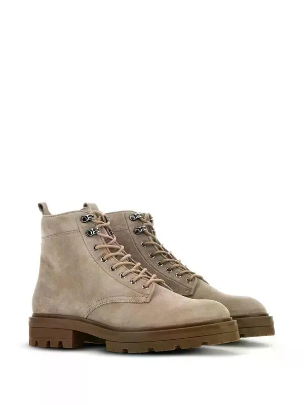 Hogan Suede Lace-up Boots